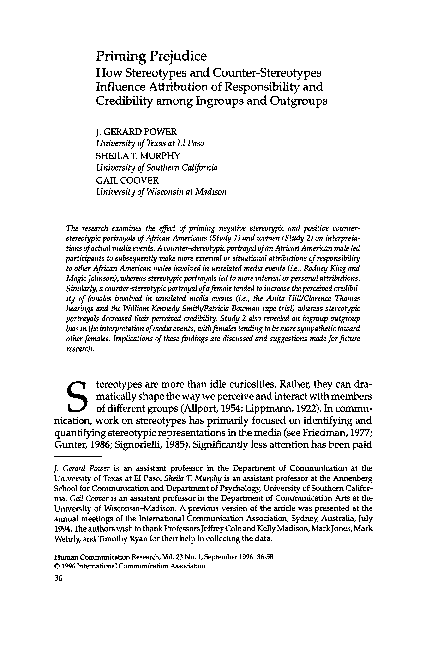 (PDF) How Stereotypes and Counter-Stereotypes Influence Attribution of ...
