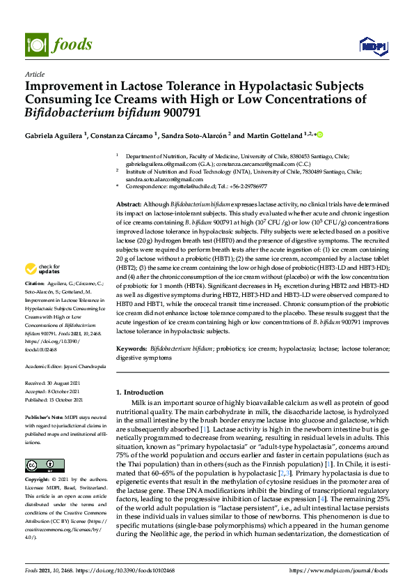 (PDF) Improvement in Lactose Tolerance in Hypolactasic Subjects ...
