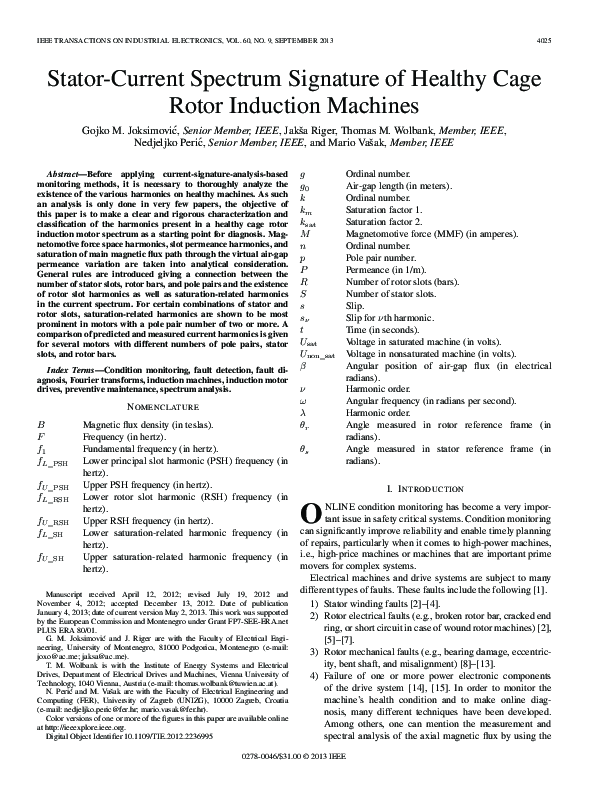 (PDF) Stator-Current Spectrum Signature of Healthy Cage Rotor Induction ...