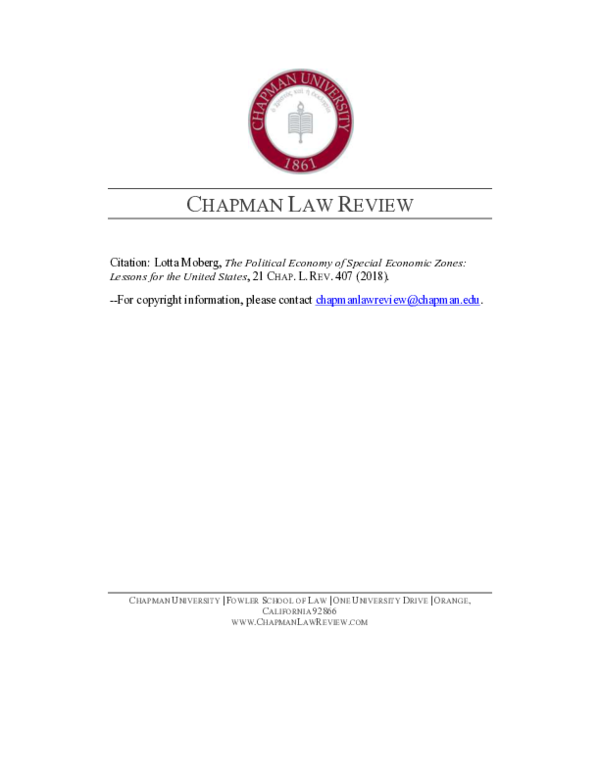 (PDF) Chapman Law Review