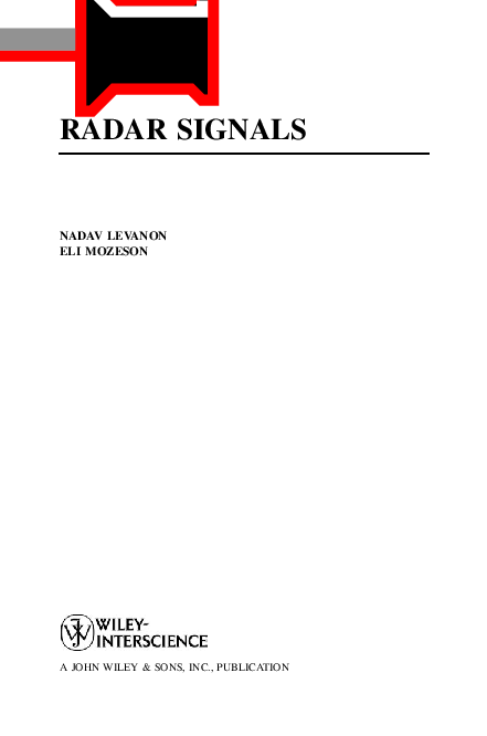 (PDF) Radar Signals