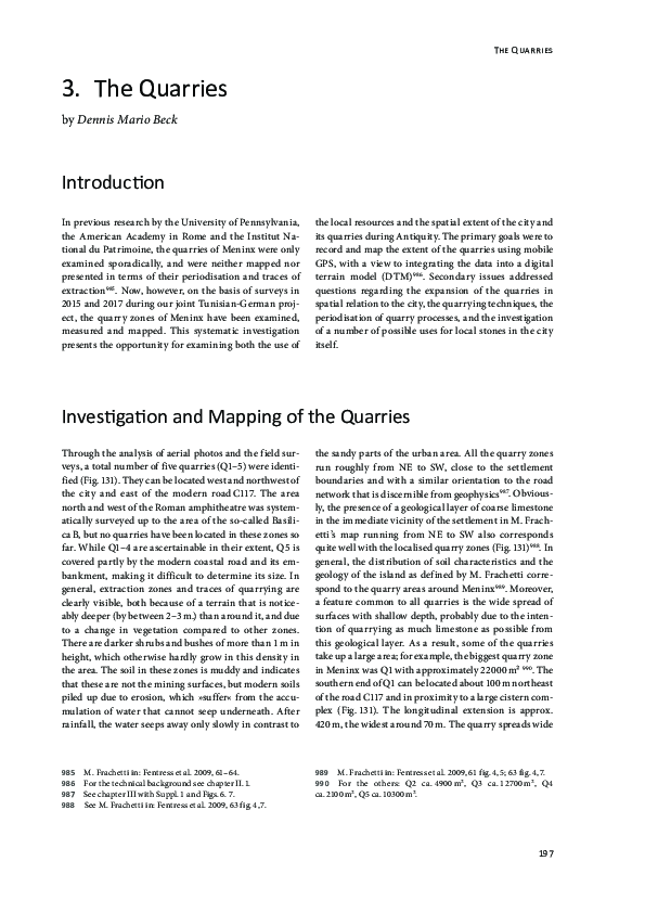 (PDF) 3. The Quarries