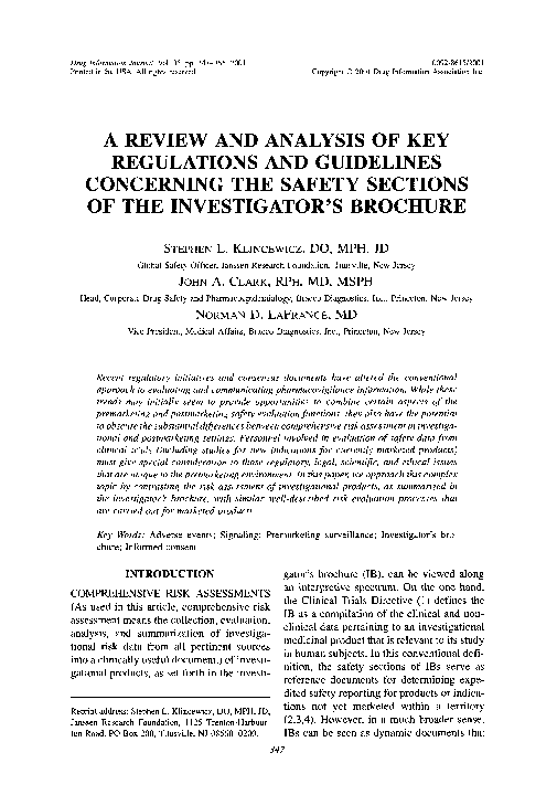 (PDF) A Review and Analysis of Key Regulations and Guidelines ...