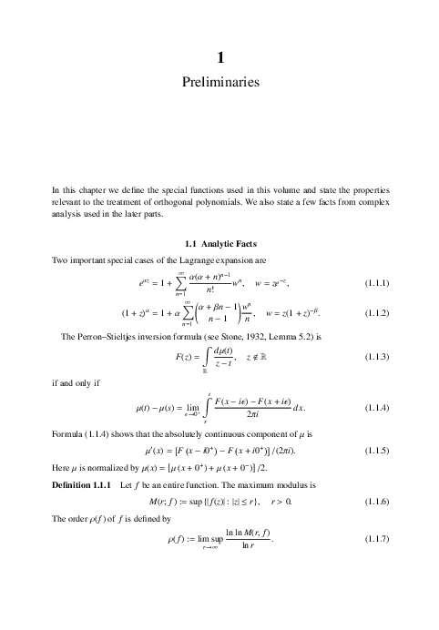 (PDF) Encyclopedia of Special Functions: The Askey-Bateman Project
