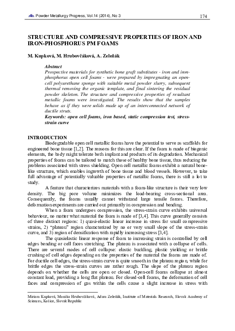 (PDF) Structure and Compressive Properties of Iron and Iron-Phosphorus ...