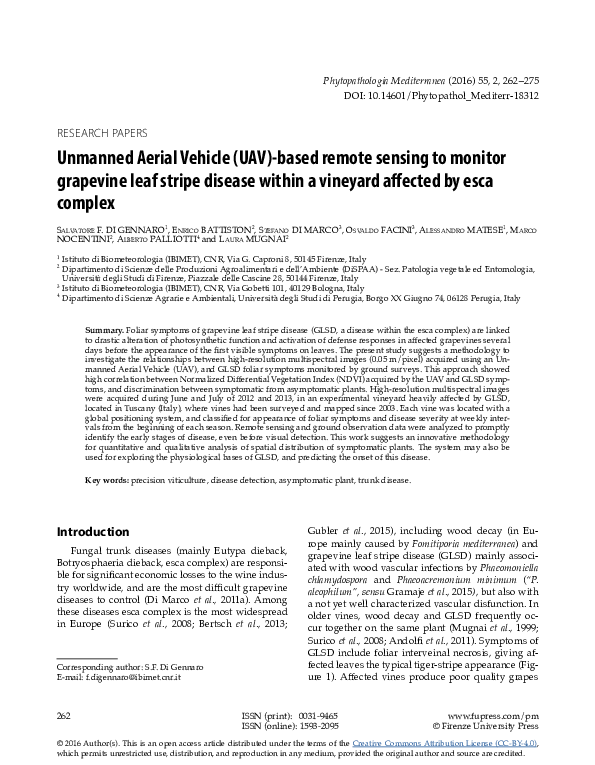 (PDF) Unmanned Aerial Vehicle (UAV)-based remote sensing to monitor ...