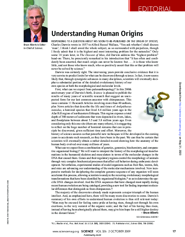 (PDF) Understanding Human Origins