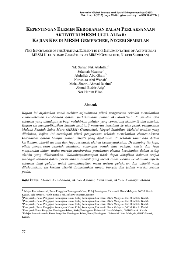 (PDF) Kepentingan elemen kerohanian dalam perlaksanaan aktiviti di MRSM ...