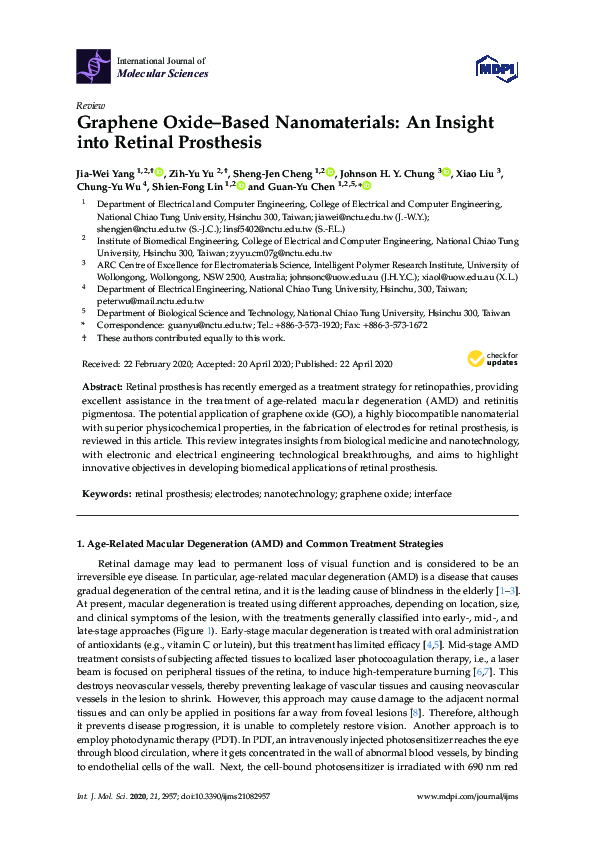 (PDF) Applications of Graphene and Graphene-Oxide Based Nanomaterials