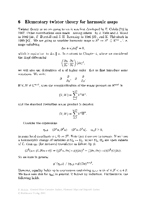 (PDF) Elementary twistor theory for harmonic maps