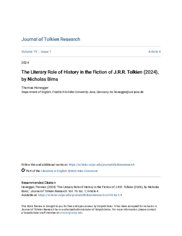 (PDF) Review of Nicholas Birns. The Literary Role of History in the ...