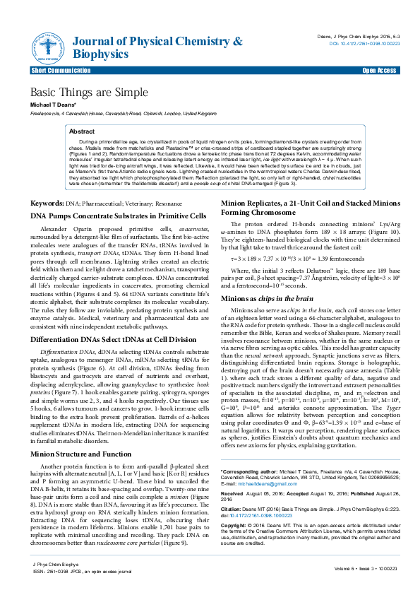 (PDF) Basic Things are Simple