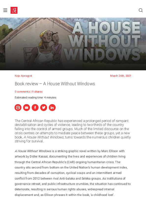 (PDF) Book review – A house without windows