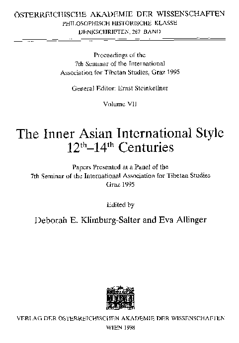 (PDF) 1998, Is there an Inner Asian International Style 12th to 14th ...