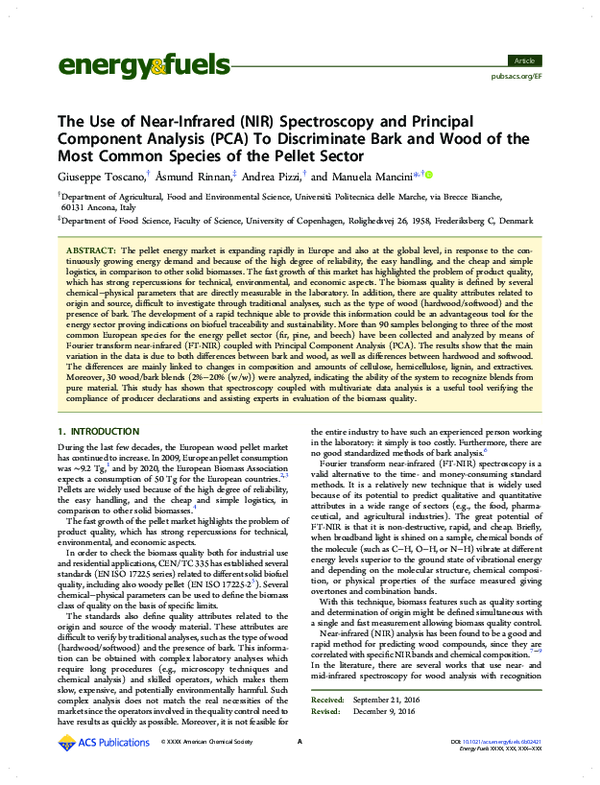 (PDF) The Use of Near-Infrared (NIR) Spectroscopy and Principal ...