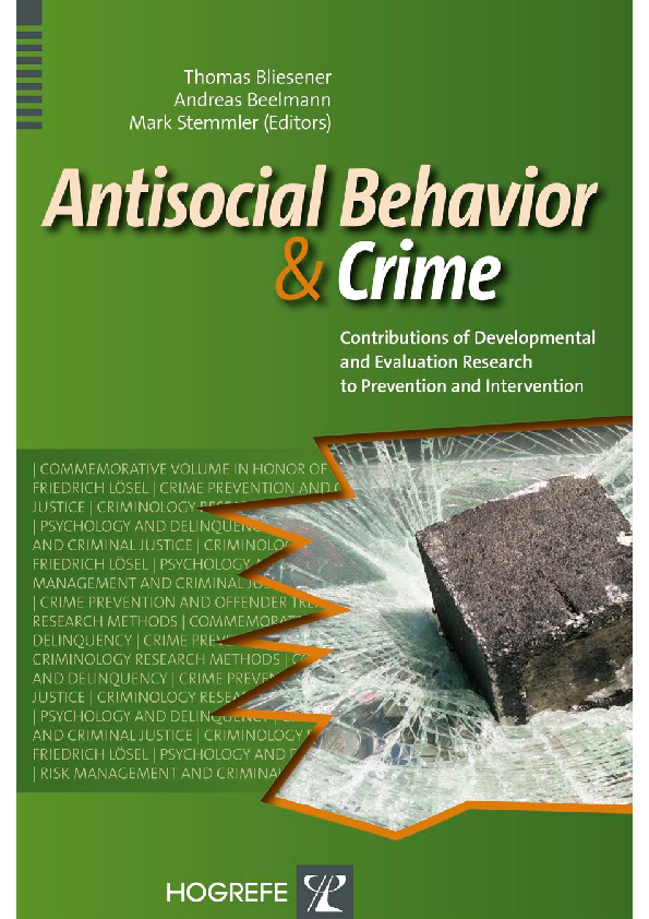 (PDF) Antisocial Behavior and Crime: Contributions of Developmental and Evaluation Research to ...