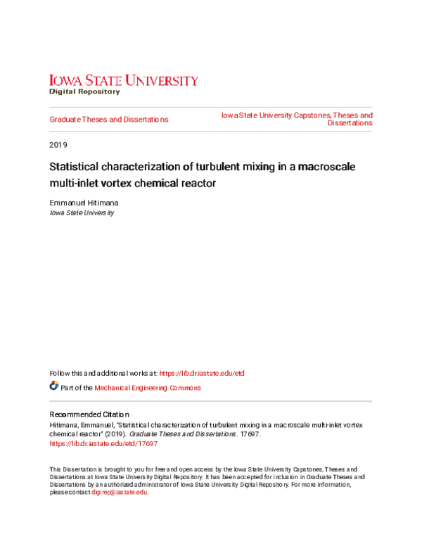 (PDF) Statistical characterization of turbulent mixing in a macroscale multi-inlet vortex ...