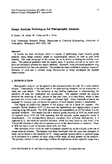 (PDF) Advanced Image Analysis for Petrography