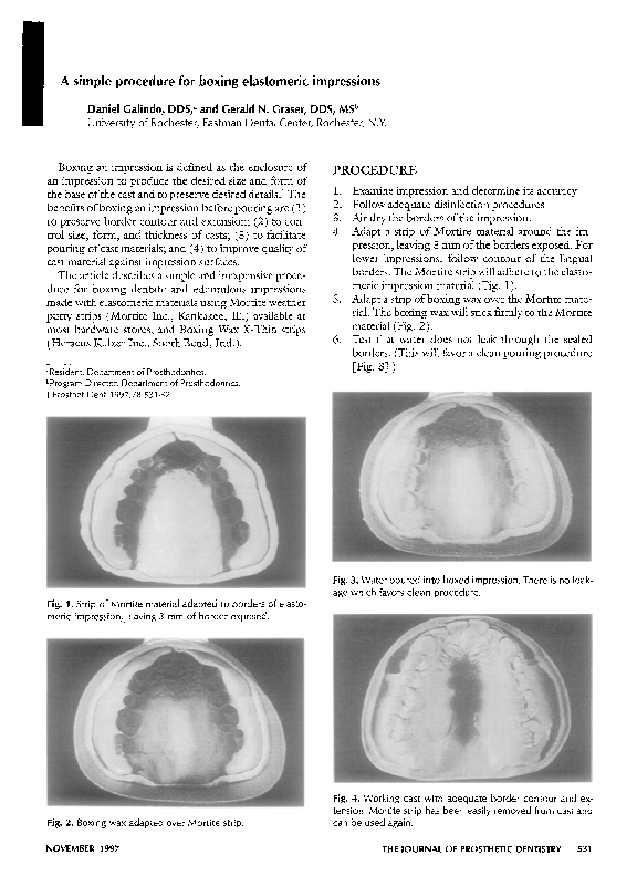 (PDF) A simple procedure for boxing elastomeric impressions