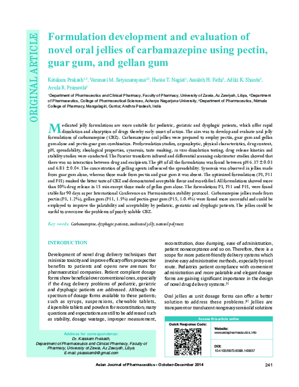 (PDF) Formulation Development and Evaluation of a Novel Emulsion ...