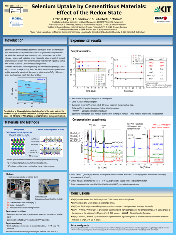 (PDF) Selenium Uptake in Cementitious Materials