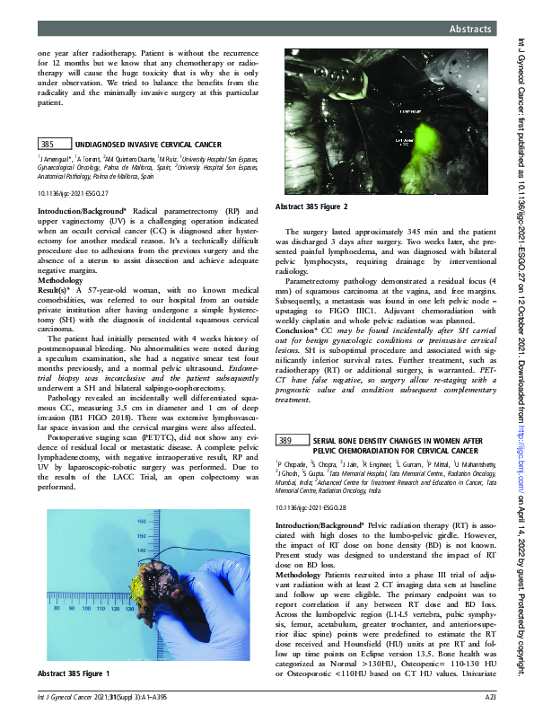 (PDF) 385 Undiagnosed invasive cervical cancer