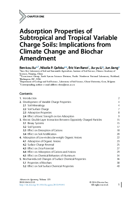 (PDF) Adsorption Properties of Subtropical and Tropical Variable Charge ...