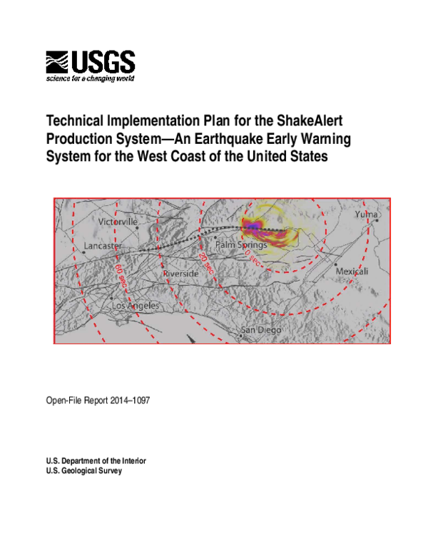 (PDF) Technical implementation plan for the ShakeAlert production ...