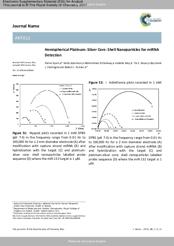 (PDF) Hemispherical platinum : silver core : shell nanoparticles for miRNA detection