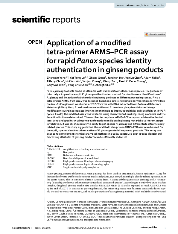 (PDF) Application of a Modified Tetra-primer ARMS–PCR Assay for Rapid ...