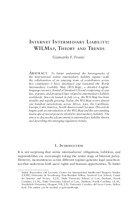 (PDF) World Intermediary Liability Map (WILMap)