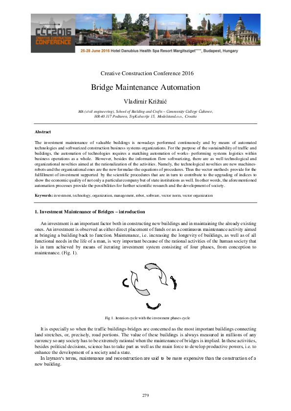 Bridge Maintenance Automation