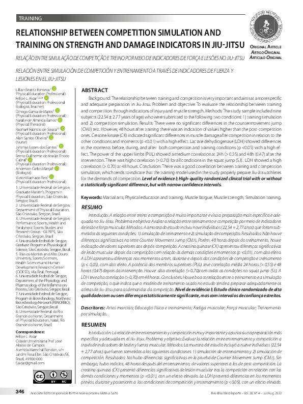 (PDF) Relationship Between Competition Simulation and Training on ...