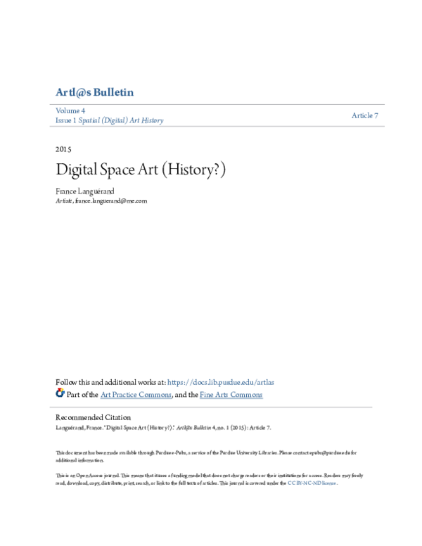 (PDF) Digital Space Art (History?)