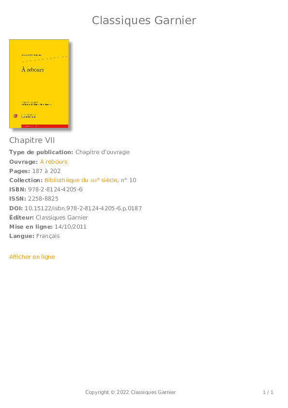 (PDF) À rebours - Chapitre VII