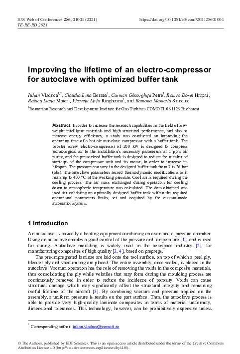 (PDF) Improving the lifetime of an electro-compressor for autoclave ...