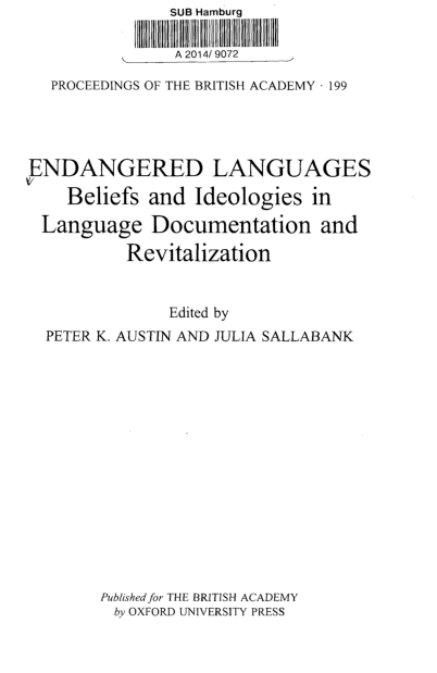 (PDF) Endangered Languages