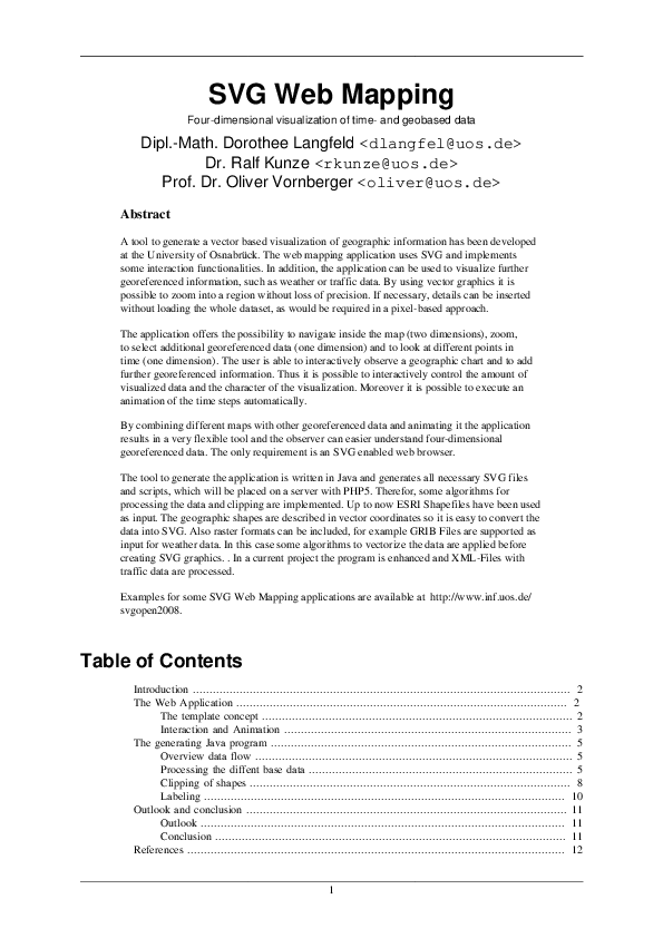 (PDF) 4D SVG Web Mapping for Geospatial Data