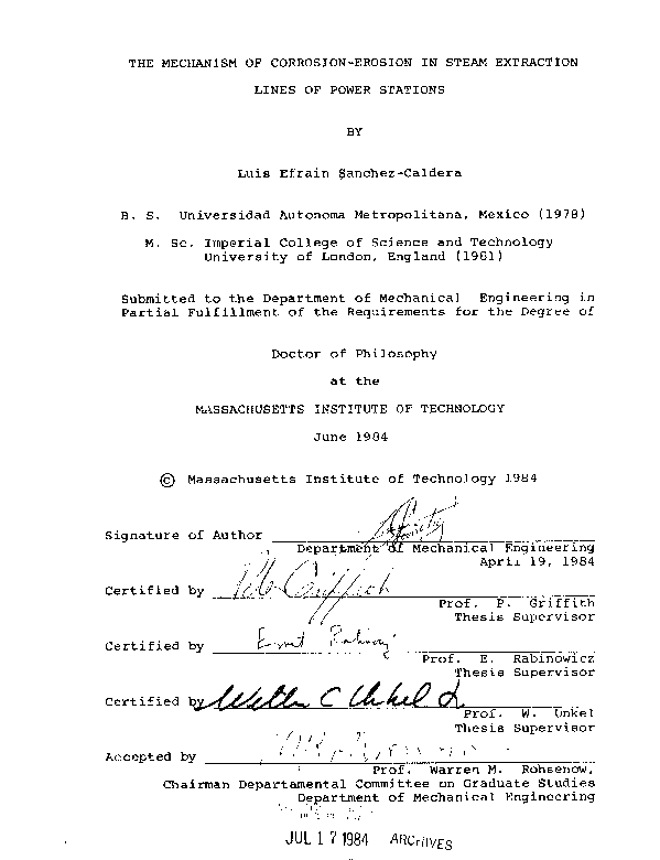 (PDF) The Mechanism of Corrosion–Erosion in Steam Extraction Lines of ...
