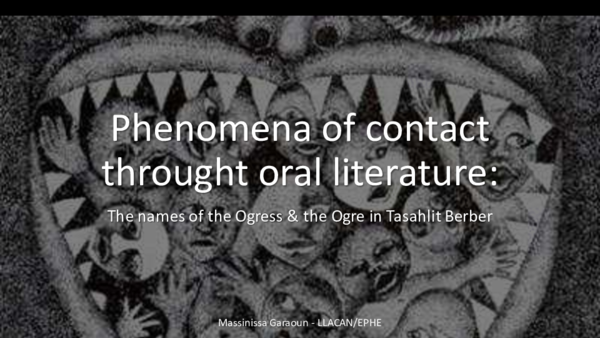 (PDF) Phenomena of contact throught oral literature: The names of the ...