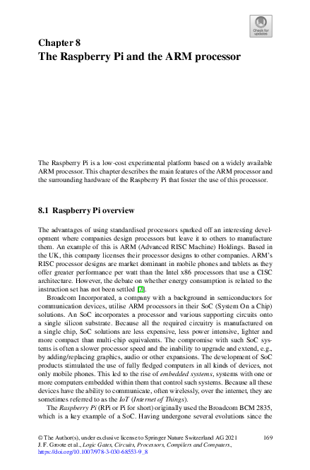 (PDF) The Raspberry Pi and the ARM processor