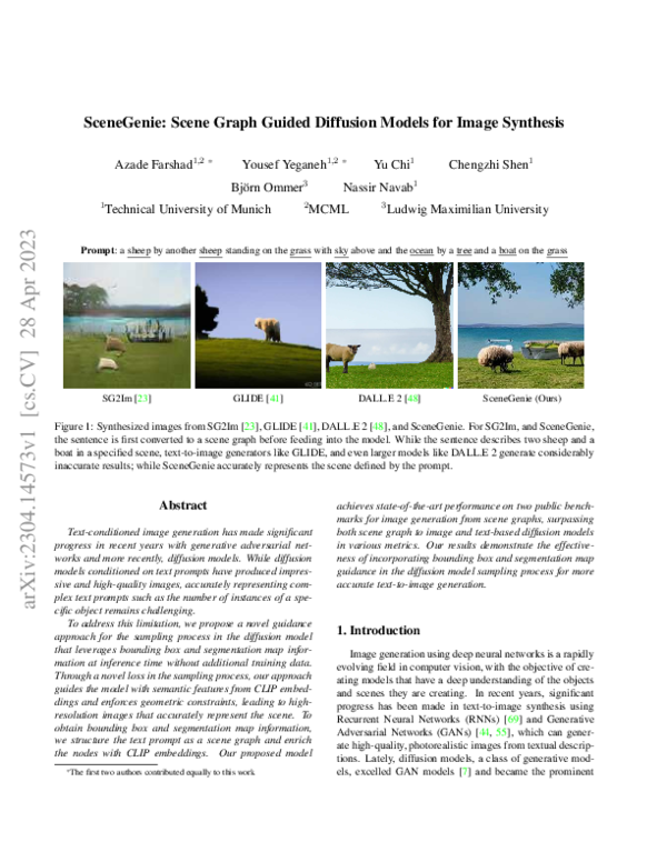 (PDF) SceneGenie: Scene Graph Guided Diffusion Models for Image Synthesis