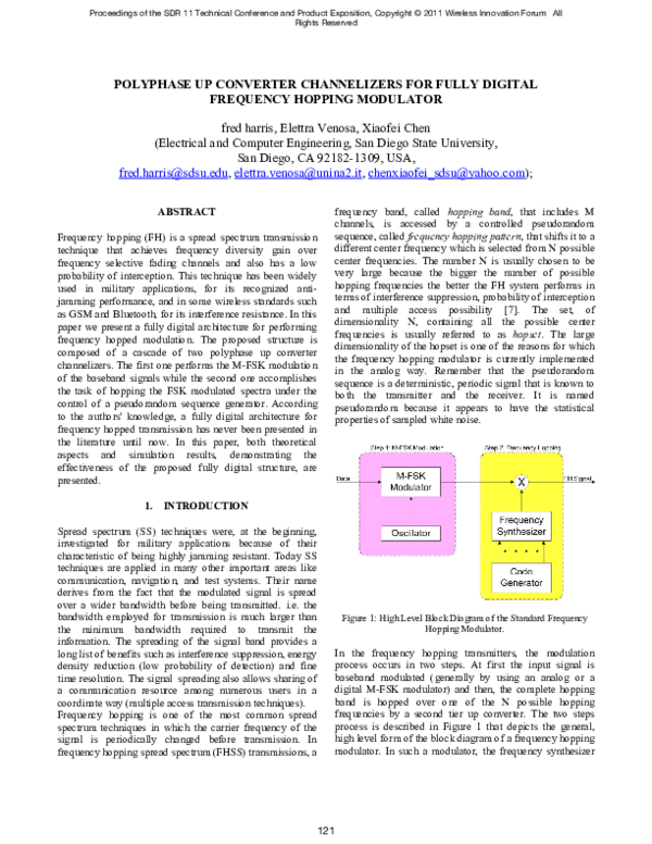 (PDF) Polyphase Up Converter Channelizers for Fully Digital Frequency ...