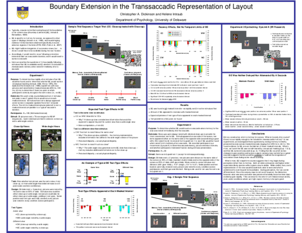 (PDF) Boundary extension in the transsaccadic representation of layout