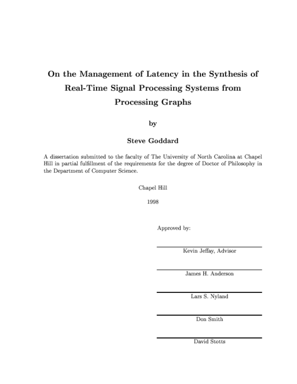 (PDF) On the management of latency in the synthesis of real-time signal processing systems from ...