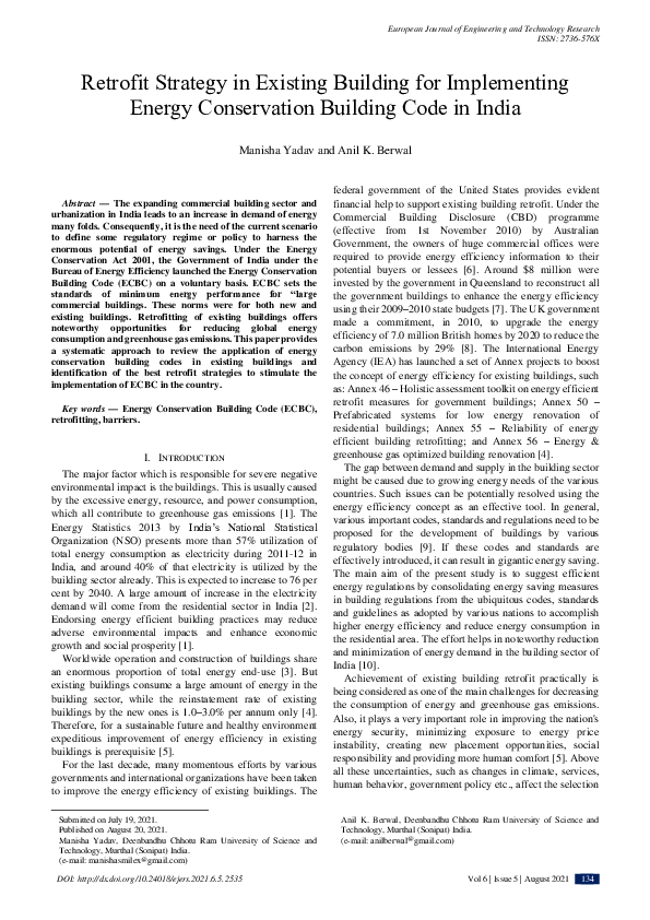 (PDF) Retrofit Strategy in Existing Building for Implementing Energy ...