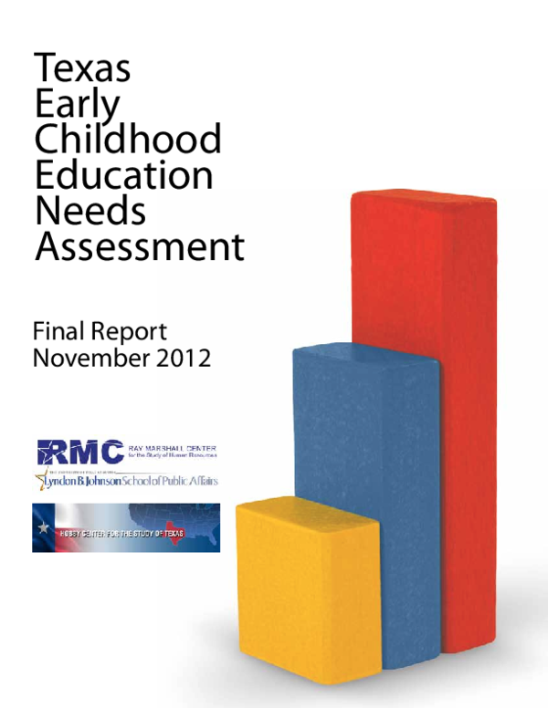 (PDF) Texas Early Childhood Education Needs Assessment Final Report