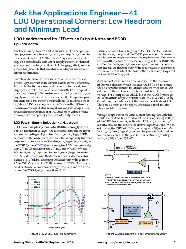 (PDF) LDO Operational Corners: Low Headroom and Minimum Load LDO ...
