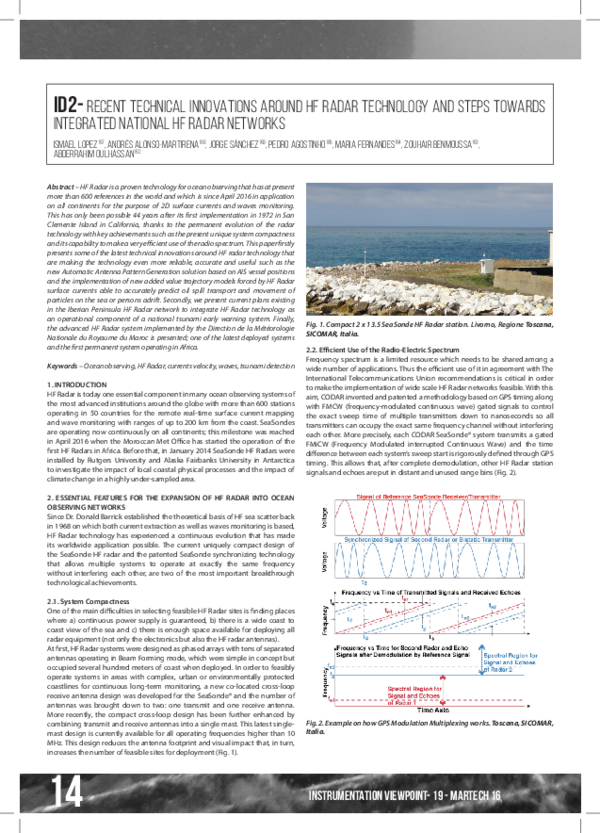 (PDF) Recent technical innovations around HF radar technology and steps towards integrated ...