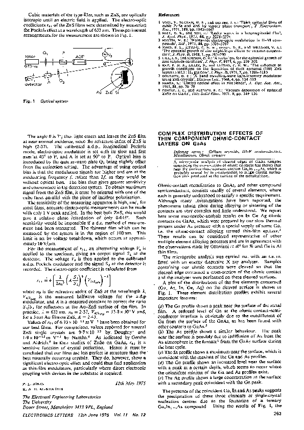 (PDF) Complex distribution effects of thin component ohmic-contact ...